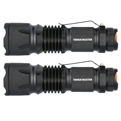 TOUGH MASTER Rechargeable USB Torches 1200mAh Handheld Flashlights ...