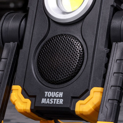 TOUGH MASTER Rechargeable Work Light Wireless Speaker Bluetooth 5 Watt ...