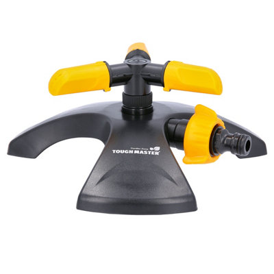 TOUGH MASTER Revolving 3 arm sprinkler 360 degree 3-arm grass lawn ...