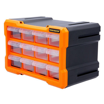 TOUGH MASTER Small Parts Multi Drawer Organiser Wall Mount or ...