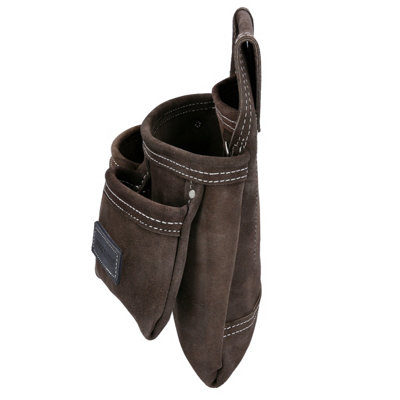 TOUGH MASTER Suede Leather Tool Pouch 4 Pockets - 1.6-1.8 Millimeters ...