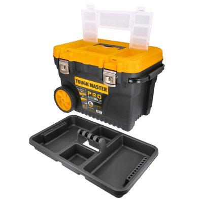 TOUGH MASTER Tool Box / Tool Chest 24" on wheels with tool tote tray ...