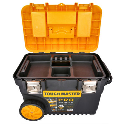 TOUGH MASTER Tool Box / Tool Chest 24" on wheels with tool tote tray ...