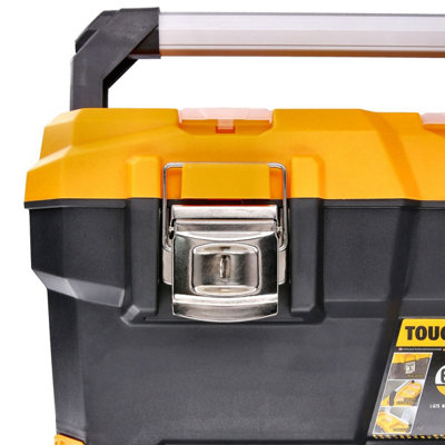 TOUGH MASTER Tool Box Toolbox 26" plastic lockable with tool tote tray