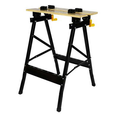 TOUGH MASTER Workbench Work Table Portable Folding Heavy Duty with 4 ...