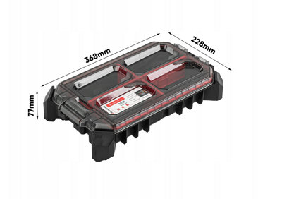 Tough Modular System Mobile Workshop Tool Storage Box Wheels Organiser ...