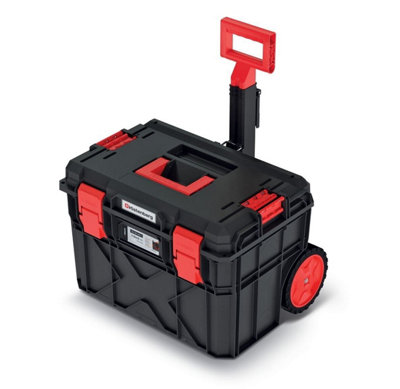 Tough Modular System Mobile Workshop Tool Storage Box Wheels Organiser ...