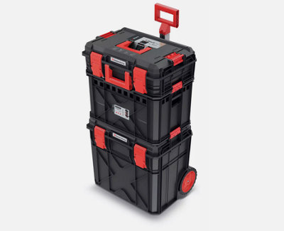 Tough Modular System Mobile Workshop Tool Storage Box Wheels Platform ...