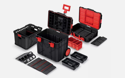 Tough Modular System Mobile Workshop Tool Storage Box Wheels Platform Kistenberg