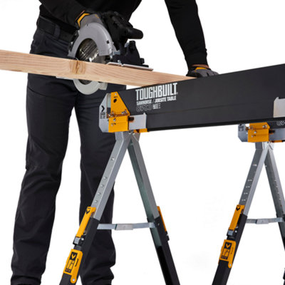 Toughbuilt 2-PackC550 Sawhorse / Jobsite Tables