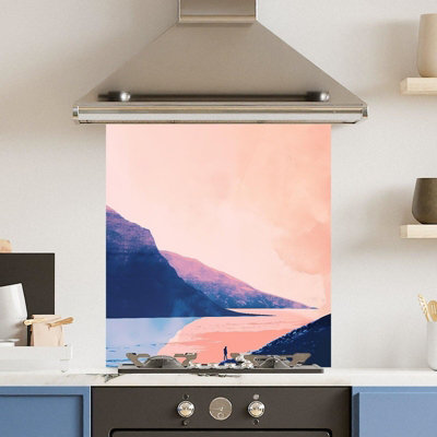 Toughened 6mm Glass Kitchen Splashback 60 x 65cm Summer Evening ...