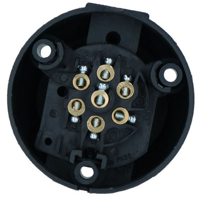 Tow Bar Electrics 7 pin 12v N type PLASTIC Socket Trailer Lights ...