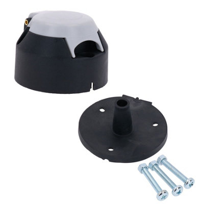 Tow Bar Electrics 7 Pin S Type Plastic Grey Socket for Caravans ...