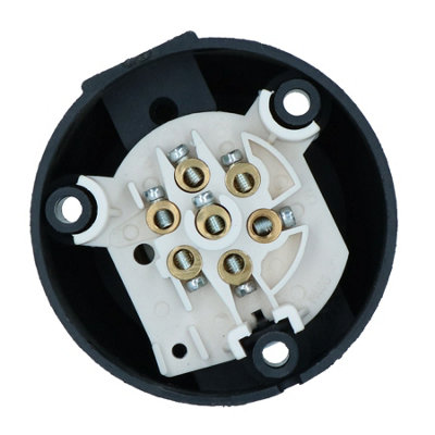 Tow Bar Electrics 7 Pin S Type Plastic Grey Socket & Plug For Caravans ...