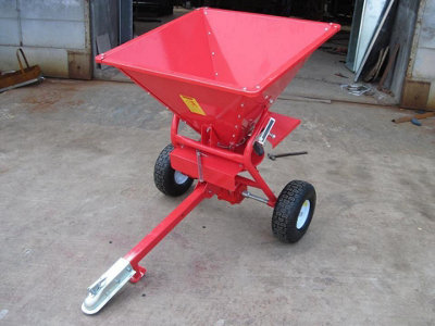 Tow Behind Fertiliser Seed Spreader 350lb 190L (Salt Grit Sand 50MM ...