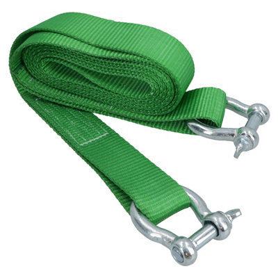 Tow Rope / Towing Road Recovery Strap with Two Shackles 4 Metre 8 Ton ...