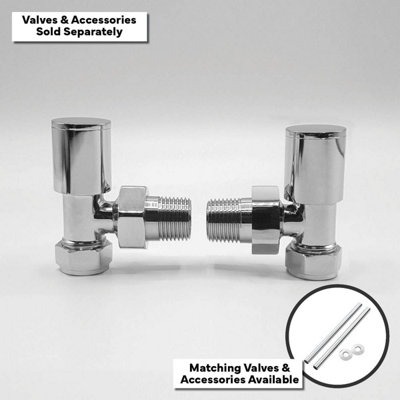 Towel Radiator Rail 1200 x 600 for Central Heating with Chrome Finish