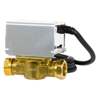 TOWER 22MM MOTORISED 2 PORT INLINE ZONE VALVE FOR CENTRAL HEATING ...
