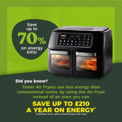 Tower Air Fryer Vortx Vizion Express Dual 11L