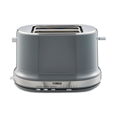 Tower Belle 800W 2 slice Graphite Toaster