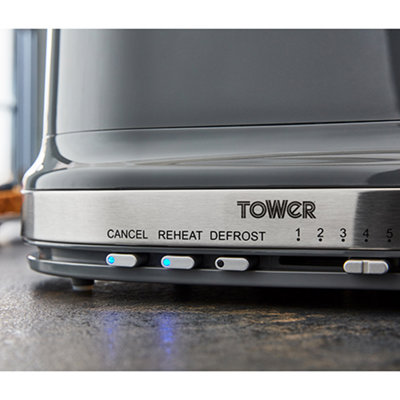 Tower Belle 800W 2 slice Graphite Toaster