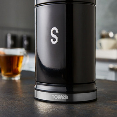 Tower Belle Set of 3 Canisters Noir