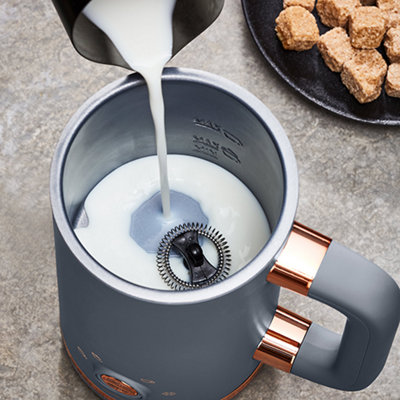 Tower Cavaletto 500W Rose Gold Milk Frother at B&Q