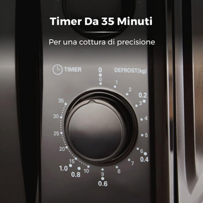 Tower Microwave with 5 Power Levels 20L, Capacity, 700 Watts, T24034BLK ...