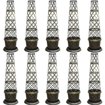 Tower Pot Collection For Climbing Plants - 10 Pack