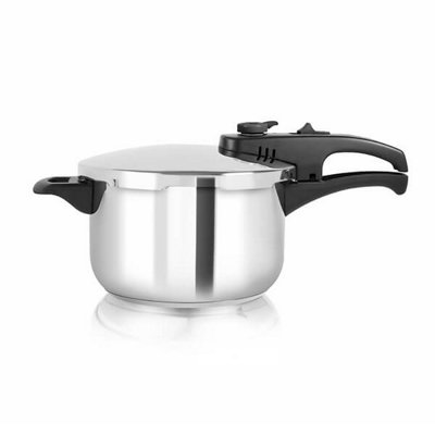 TOWER PRESSURE COOKER WITH STEAMER BASKET STAINLESS STEEL