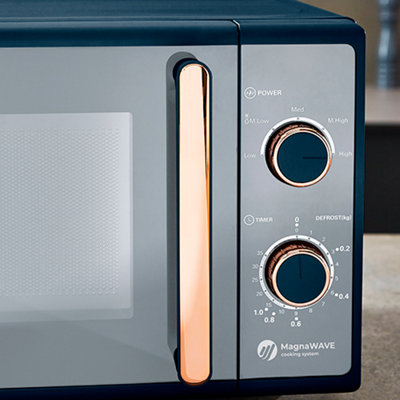 Tower T24038MNB Cavaletto 20L Manual Microwave Midnight Blue & Rose Gold