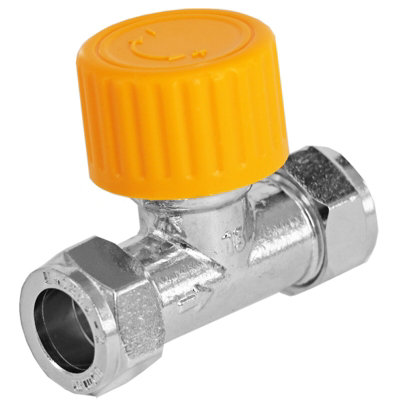 Tower Thermostatic Radiator Valve Straight TRV Rad Lockshield Chrome ...