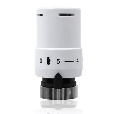 Tower TRV Thermostatic Radiator Valve White Angled Lockshield 10-15mm ...