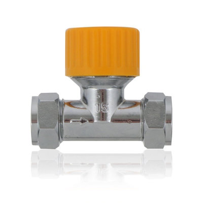 Tower TRV Thermostatic Radiator Valve White Straight Lockshield Head 10 ...