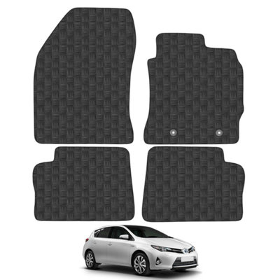 Toyota Auris 2013 2018 Car Floor Mats Rubber Tailored Fit 4pcs Set Heavy Duty