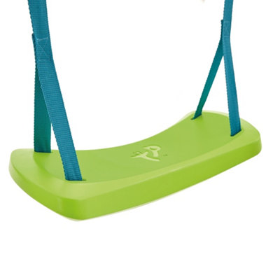 TP Deluxe Single Metal Swing with 3 in 1 seat and basketball hoop