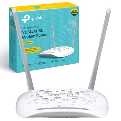 TP-Link TD-W9970 300 Mbps Wireless N USB VDSL/ADSL Modem Router, 4G ...
