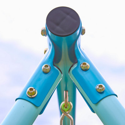 TP Triple Metal Swing Set with Glider Swing Seat