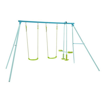 TP Triple Swing Set with Glider | DIY at B&Q