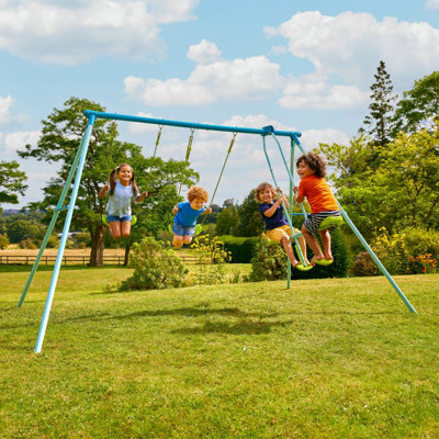 TP Triple Swing Set with Glider | DIY at B&Q
