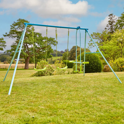 TP Triple Swing Set with Glider | DIY at B&Q