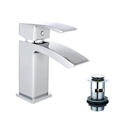 Trace Mono Basin Mixer Tap with Waste - Chrome
