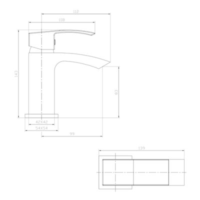Trace Mono Basin Mixer Tap with Waste - Chrome