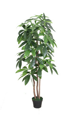 Tradala 5ft Lush Artificial Tree Large Fortune 150cm / 5ft Tall with ...