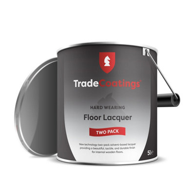 Trade Coatings Internal Wooden Floor Lacquer - Gloss (90% sheen) - 10 ...