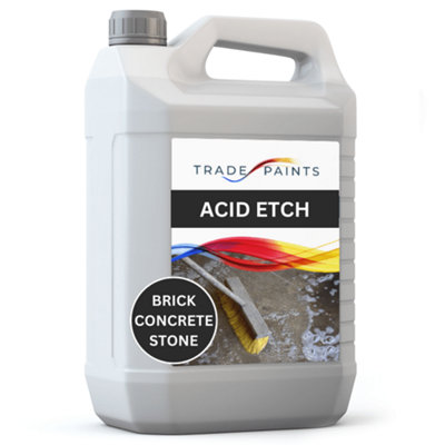 Trade Paints Acid Etch Concrete Floor Stone Brick Cleaning & Degreaser ...