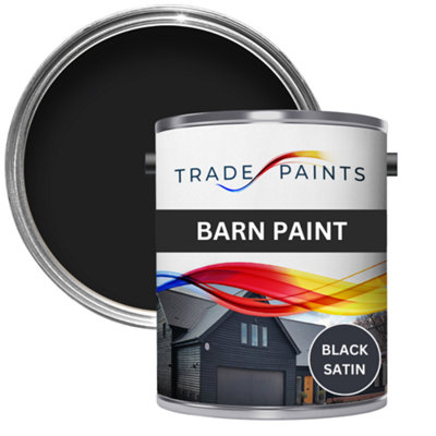 Trade Paints Barn Paint Satin Black 5L