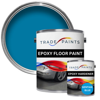 Trade Paints Epoxy Floor Paint For Concrete, Stone - Blue 18E53 - 5L