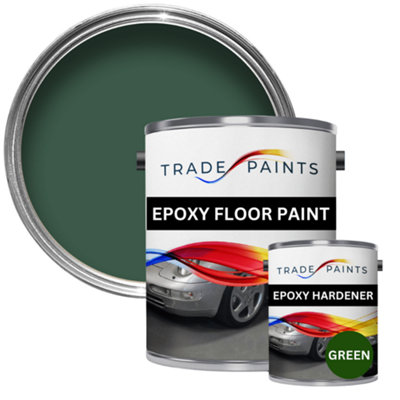 Trade Paints Epoxy Floor Paint For Concrete, Stone - Dark Green 14C39 - 5L