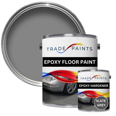 Trade Paints Epoxy Floor Paint For Concrete, Stone - Slate Grey 18B25 - 5L